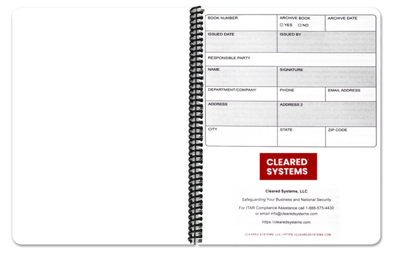 ITAR Compliant Visitor Log Book – 8.5 x 11 inch Visitor Entry Book 100 ...